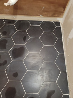 How to fix inconsistent grout lines?
