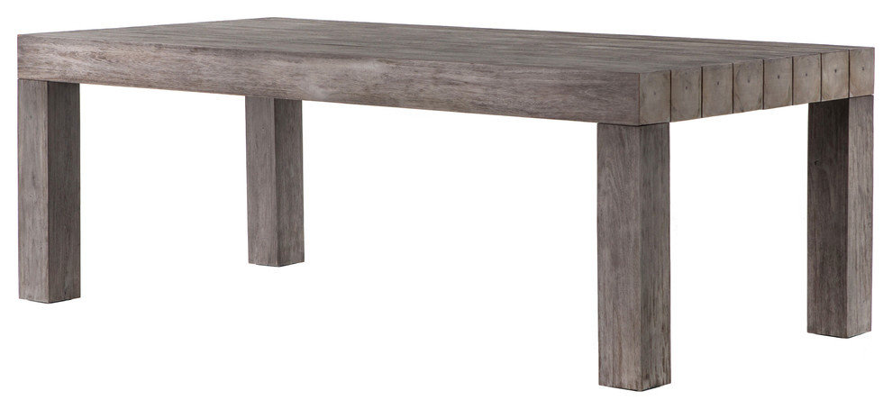 Sonora Teak Dining Table - Rustic - Outdoor Dining Tables - by The Khazana Home Austin Furniture ...