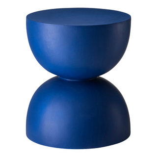 MGO Cobalt Blue Garden Stool/Planter Stand - Contemporary - Accent And ...
