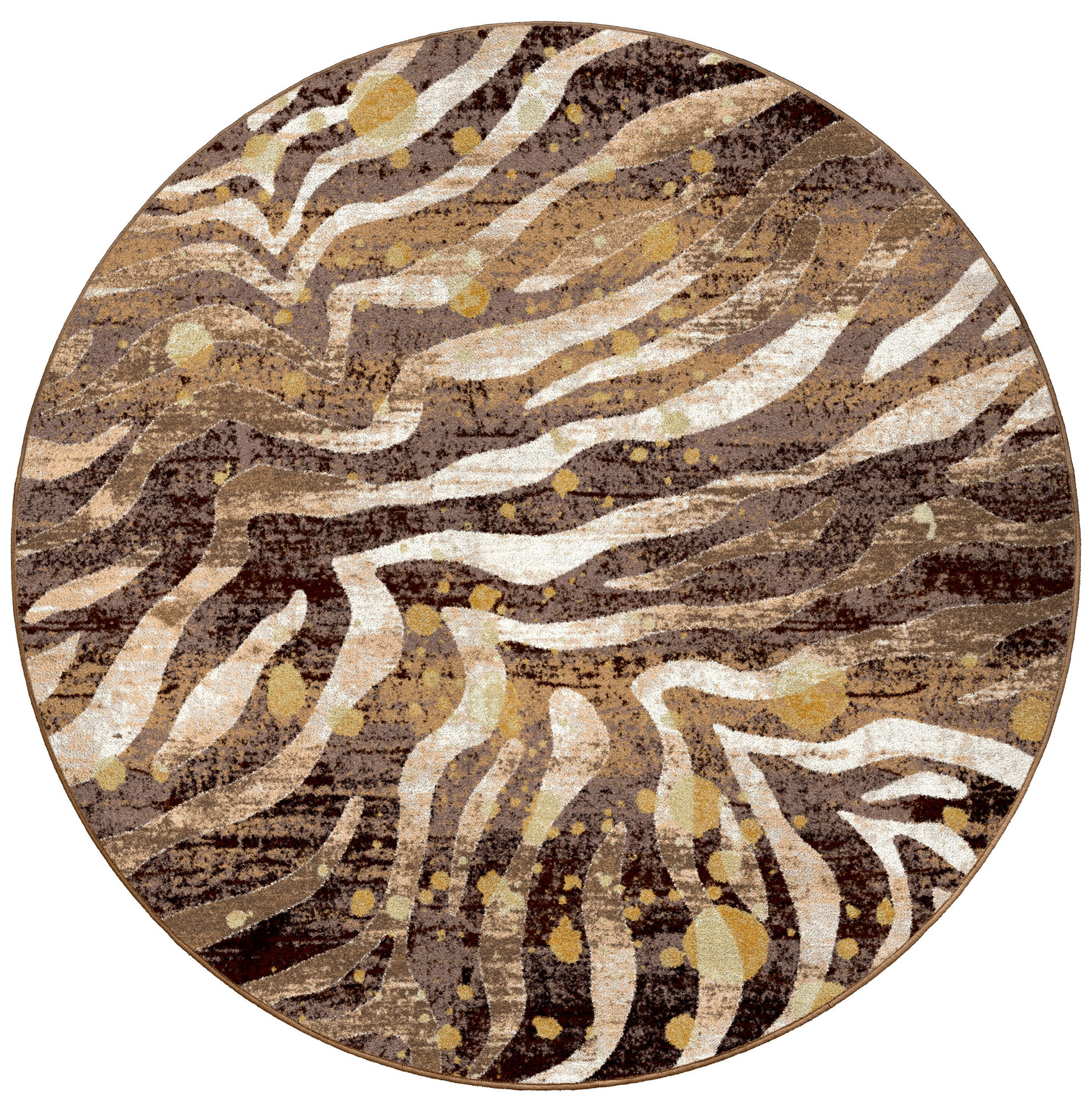 Modern Zebra, 8' Round, 8' Round - Contemporary - Area Rugs - by ...