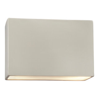 Rectangle Outdoor Wall Sconce, Closed Top, 10", Incandescent - Modern ...