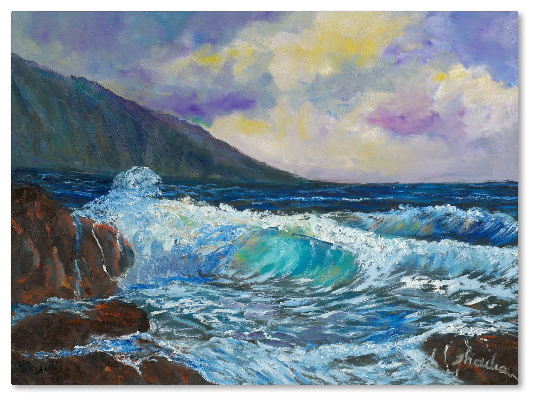 Manor Shadian 'Maui's Enchanting Seas' Canvas Art, 19"x 14" - Beach ...