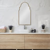 41" Warm Silver Arched Mirror - Mediterranean - Wall Mirrors - by ...