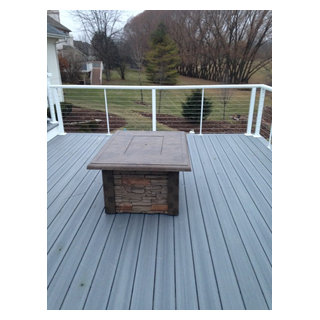 Multi-level composite deck and cable rail system - Deck - Chicago - by ...