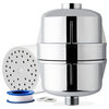 iSpring 15-Stage Never Clog High Output Shower Filter, Chrome Finish ...