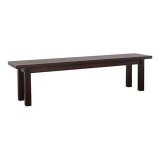 Calandra Wooden Rectangle Bench Vintage Java - Transitional - Dining Benches - by Modon | Houzz
