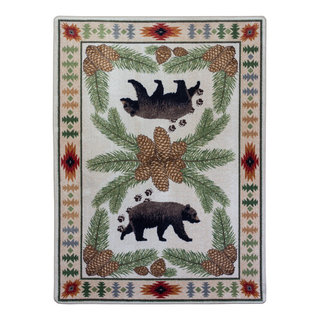Camp Woodhaven OKA Natural Area Rug, 2'8"x3'10" - Rustic - Area Rugs ...