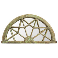 Vintage Arched Green Transom Mirror - Farmhouse - Wall Mirrors - by ...