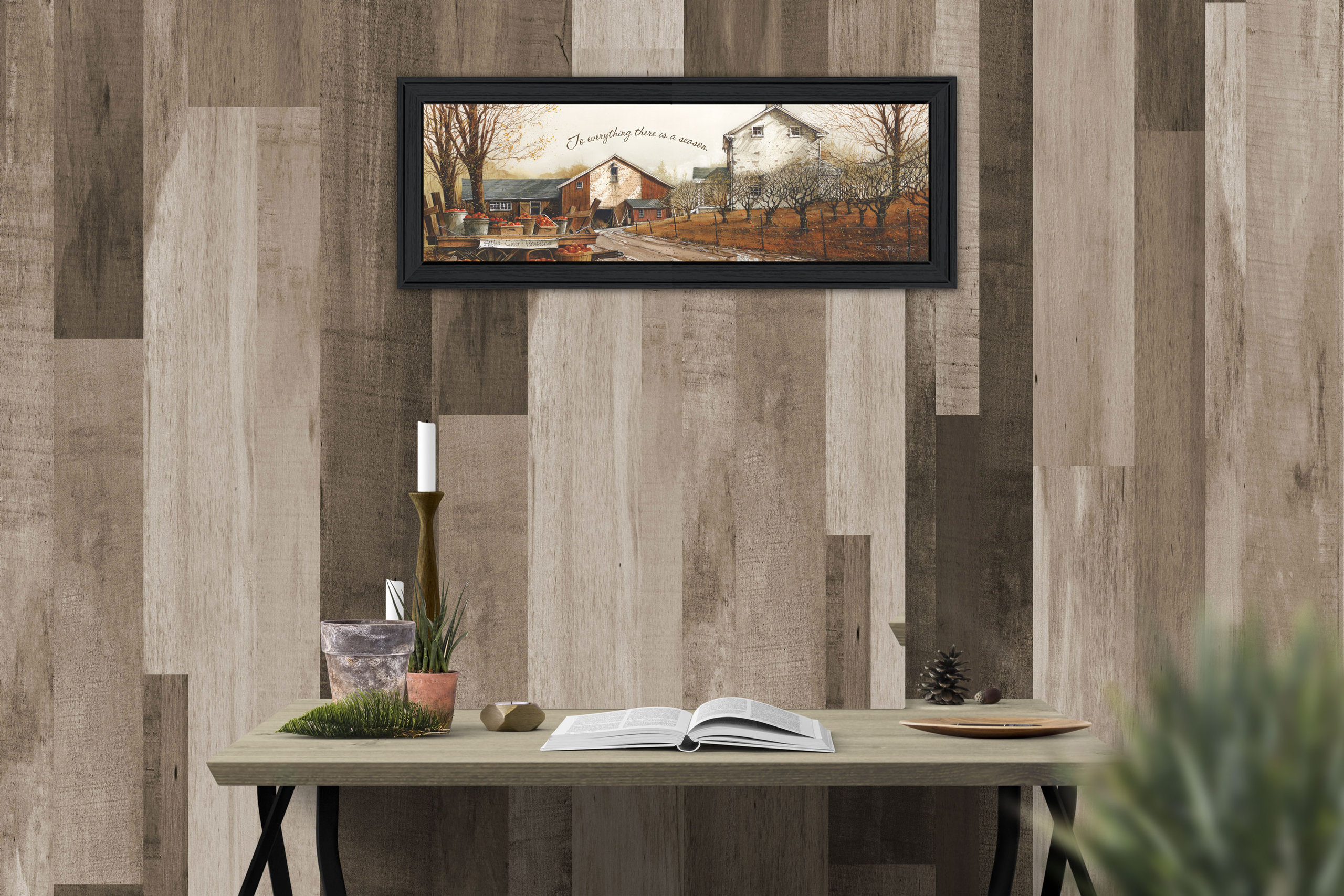 "To Everything" By John Rossini, Printed Wall Art, Ready To Hang, Black ...