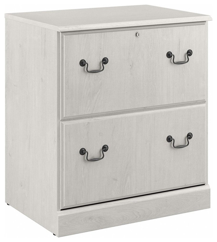 Pemberly Row 2 Drawer Lateral File Cabinet in Linen White Oak ...