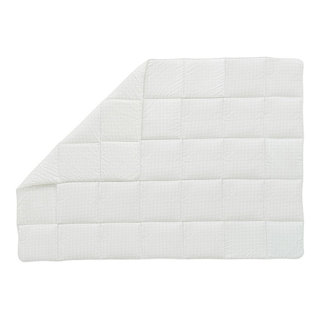 Yatas Bedding Suprelle 95 65" x 89" Cotton Twin Quilt in White, Twin ...