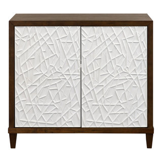 Modern Wood 40" Console With With doors, TV Stand, Fully Assembled ...