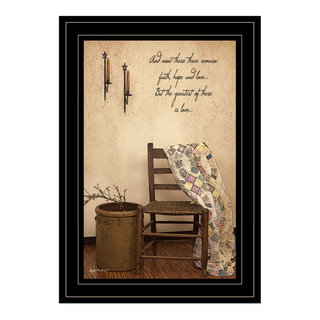 These Three Remain 3 Black Framed Print Wall Art - Farmhouse - Prints ...