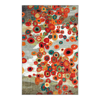 Mohawk Home Strata Tossed Floral Multi, 7' 6"x11' - Contemporary - Area ...