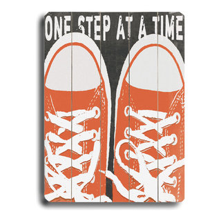 One Step at a Time Wooden Sign, 40x30 - Contemporary - Novelty Signs ...