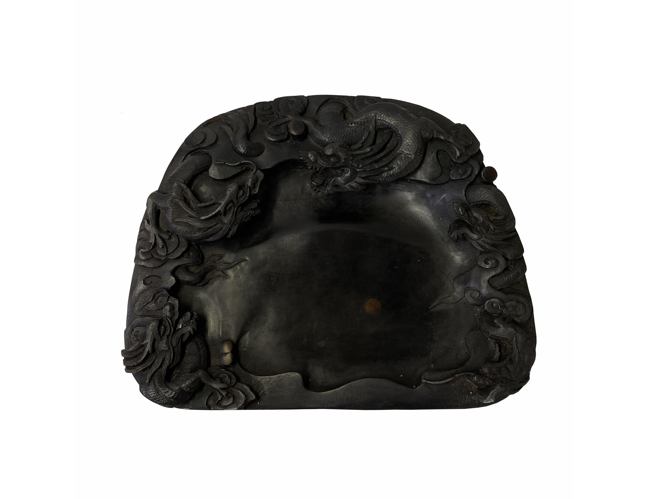 Chinese Oriental Black Color Dimensional Dragon Ink Well Pad Display ...