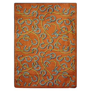Kaleidoscope, Whimsical Area Rugs Rodeo Rug, 3'10" x 5'4 ...