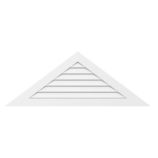 Triangle PVC Gable Vent, Standard Frame - Transitional - Registers ...