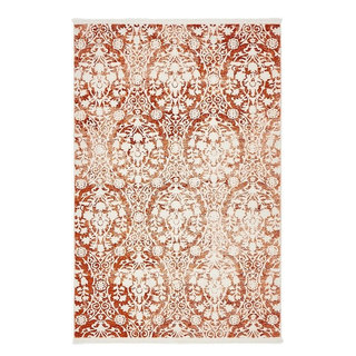 Contemporary Classique Brick Area Rug, 4'x6' - Contemporary - Area Rugs ...