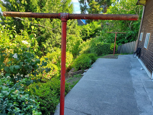 Tips for removing an old clothesline mounted in concrete | Houzz Forum
