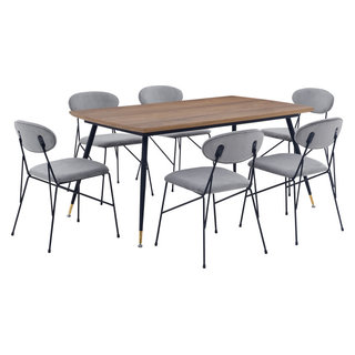 Messi and Alice 7 Piece Dining Set - Midcentury - Dining Sets - by ...