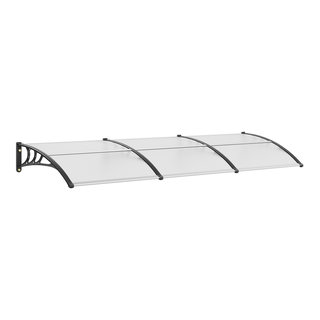 VEVOR UV Rain Cover Window Door Awning Canopy 38"x117" PC Sheet ...