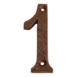 RCH Hardware Iron Rustic Country House Number, 3-Inch, Various Finishes ...
