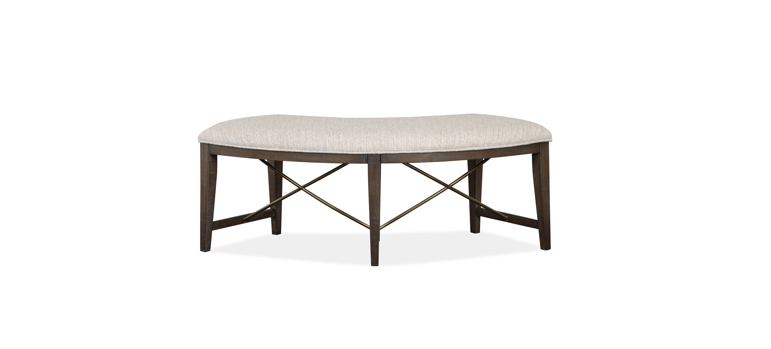 Curved Bench With Upholstered Seat - Transitional - Dining Benches - by ...