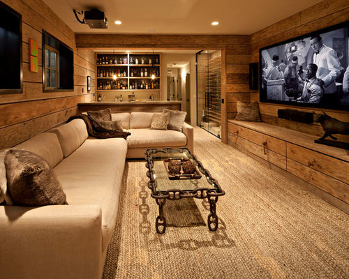 Rustic Finished Basement Ideas