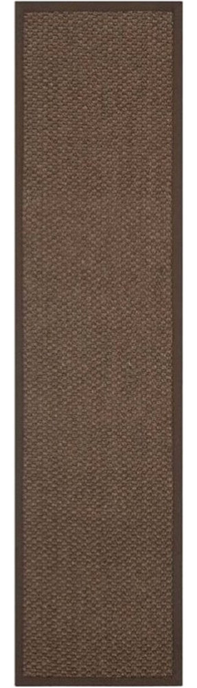 Safavieh Natural Fiber Sisal Runner Rug NF525D-28 in Chocolate, 2' x 8 ...