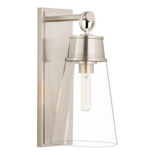 1 Light Wall Sconce In Restoration Style-16 Inches Tall and 7.5 Inches ...