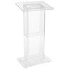 Oklahoma Sound® Clear Acrylic Lectern with Shelf - Scandinavian - Area ...