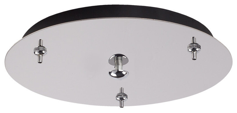 Multi-Port Canopy, Chrome, 11"Dx1"H, 11"Dx1"H - Modern - Lighting ...