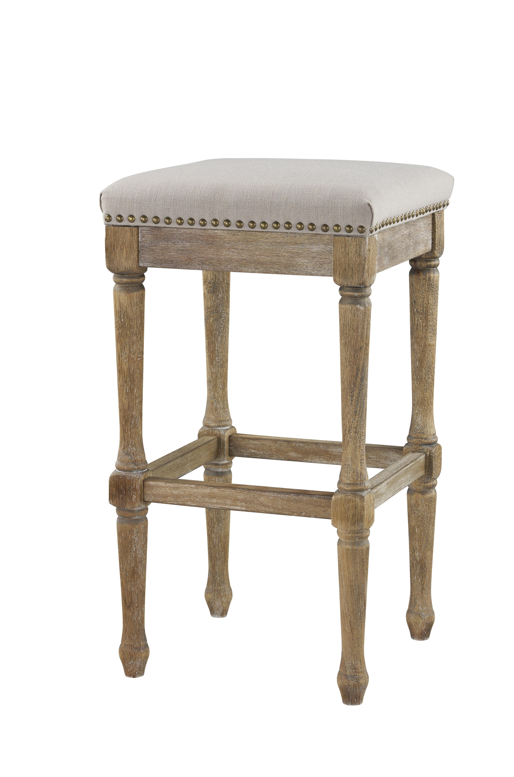 Walker 30'' Accent Stool, Gray (Set of 2), W16*D16*H30 - French Country ...