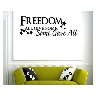 Freedom Vinyl Wall Decal hd016, 72 in. - Contemporary - Wall Decals ...