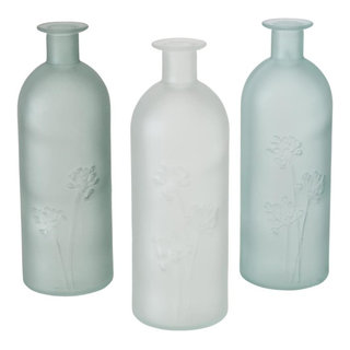 3 Piece Refined Glass Vase Set - Transitional - Vases - by Whole House ...