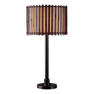 Kenroy 32279BRZ 1-Light Outdoor Table Lamp, Bora - Tropical - Outdoor ...