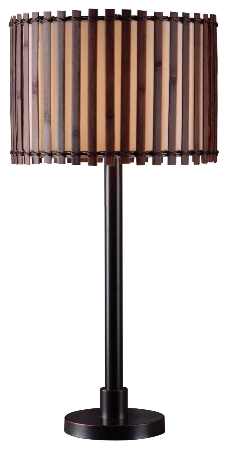 Kenroy 32279BRZ 1-Light Outdoor Table Lamp, Bora - Tropical - Outdoor ...