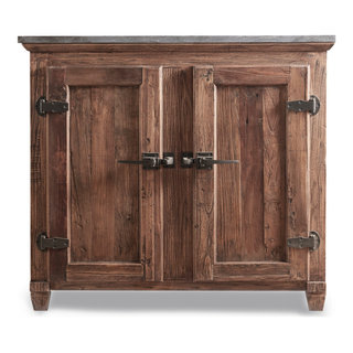 36" Reclaimed Elm Single Bath Vanity - Rustic - Bathroom Vanities And ...