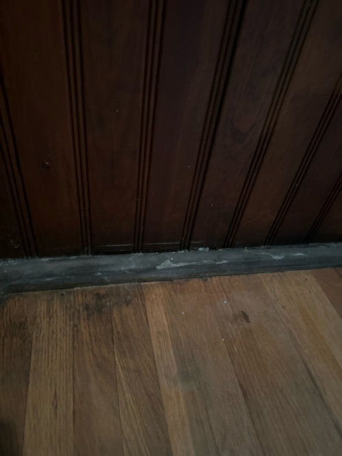 Concrete baseboard…