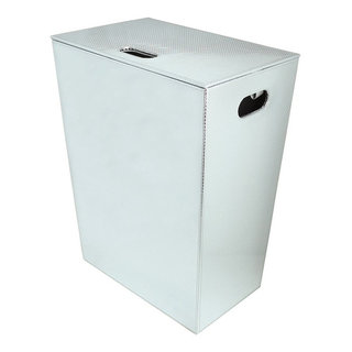 Ecopelle Laundry Basket/Hamper With Cover - Contemporary - Hampers - by ...