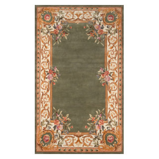 Rug Momeni Harmony India, HAI-7, Sage, 45779, 5'x8' - Traditional ...