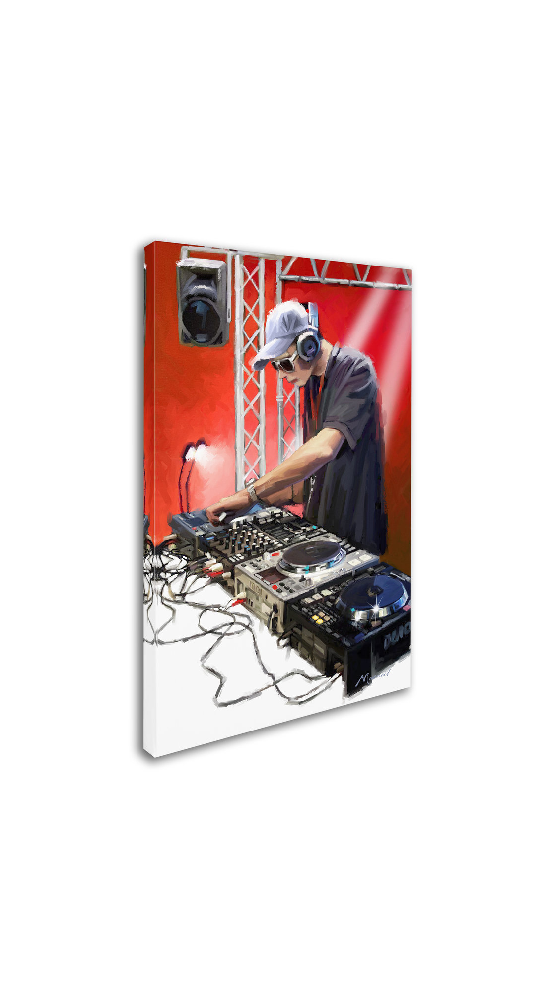 The Macneil Studio 'DJ' Canvas Art, 12"x 19" - Contemporary - Prints ...
