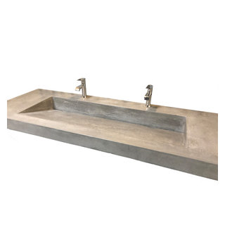 Concrete Wedge Sink - Modern - Bathroom - Cleveland - by Blessing's ...