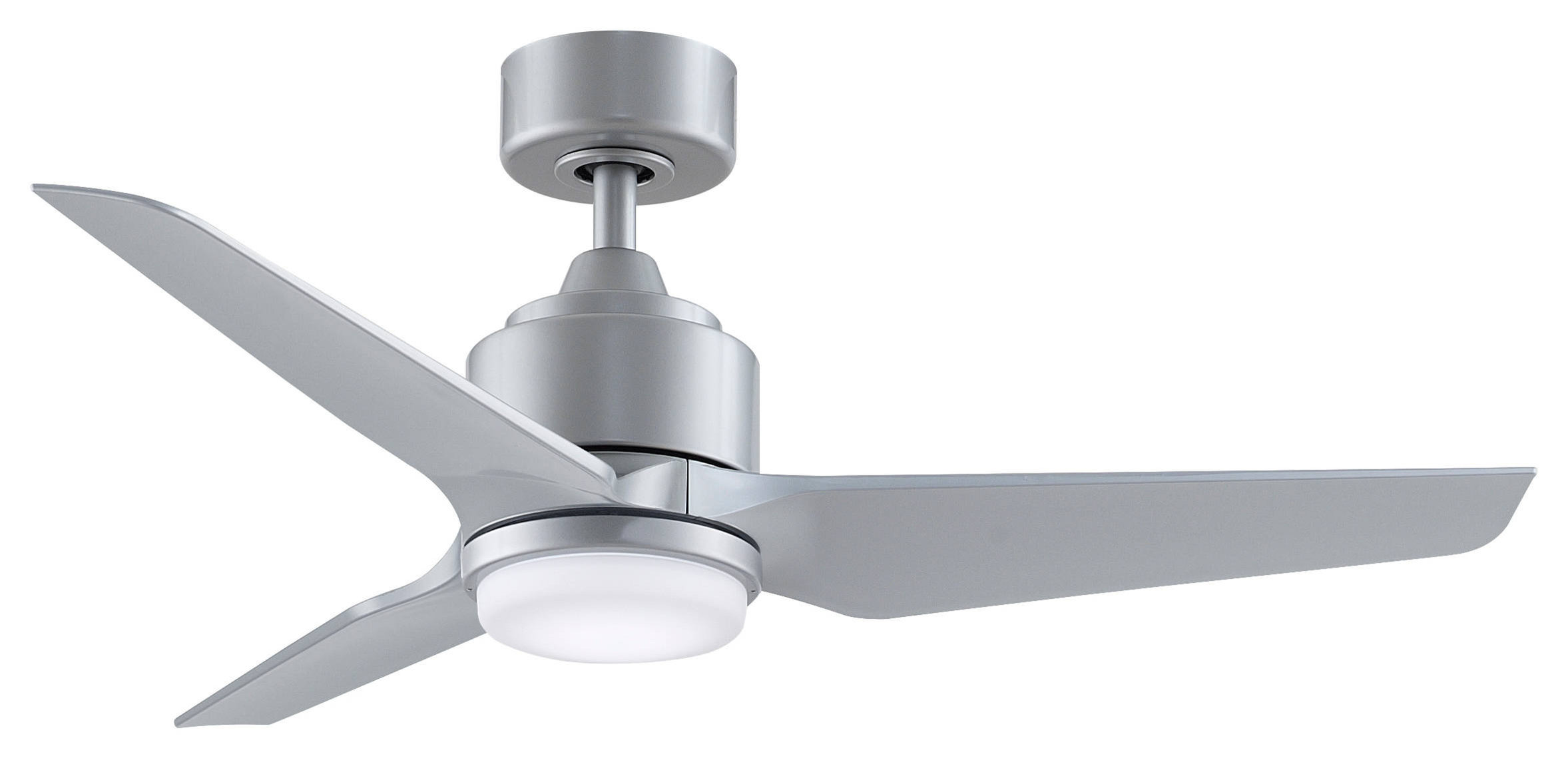 Fanimation TriAire Custom Ceiling Fan with LED Light, Silver, 44 ...