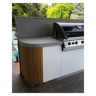 Outdoor Kitchen | polished concrete benchtops - Patio - Adelaide - by ...