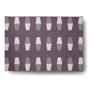 2' x 3' Bowling Pins Nautical Indoor/Outdoor Rug, Shark Blue, 5' x 7 ...