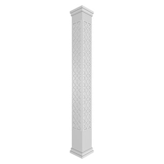 Craftsman Classic Square Non-Tapered Bondi Fretwork Column, 8"Wx8'H, 8 ...