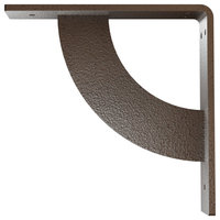 1 1/2"Wx5 1/2"Dx8"H Edwards Wrought Iron Bracket, Single Center Brace ...