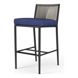 Pietra Echo Midnight Stylish Outdoor Seating Barstool - Beach Style ...
